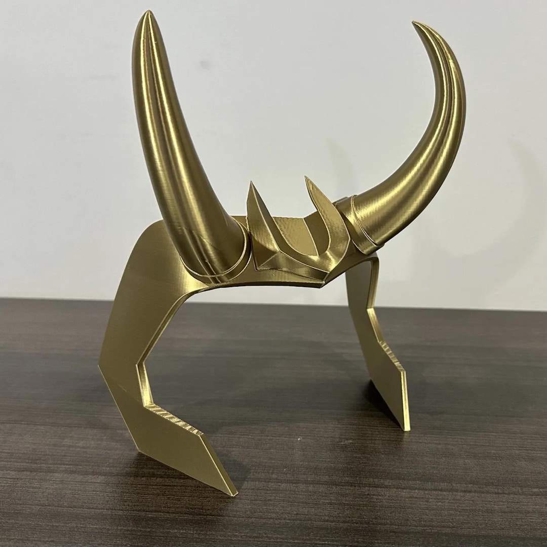 Loki Crown 3D Printed Horned Helmet, Marvel-inspired Cosplay Prop for ...
