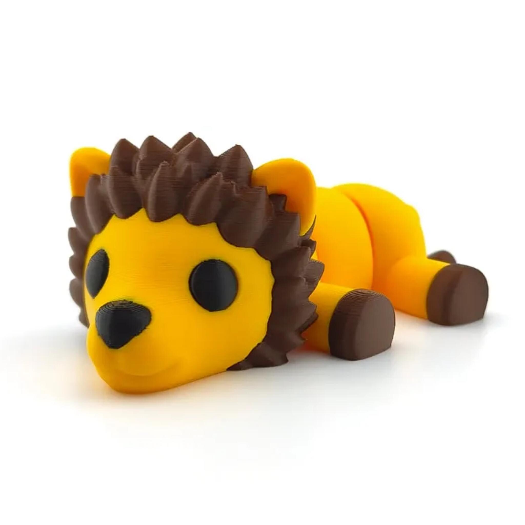 Flexi Lion – 3D Printed Articulated Lion Toy, Perfect Gift for Animal ...