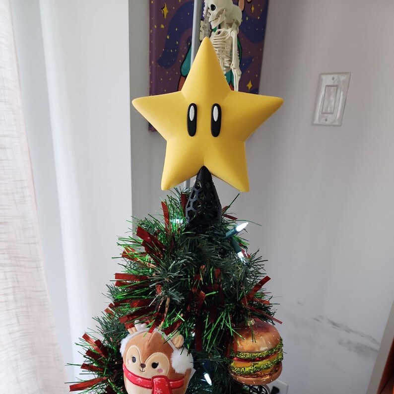 Super Mario Star Tree Topper | Mario Bros Christmas Star | Nintendo ...