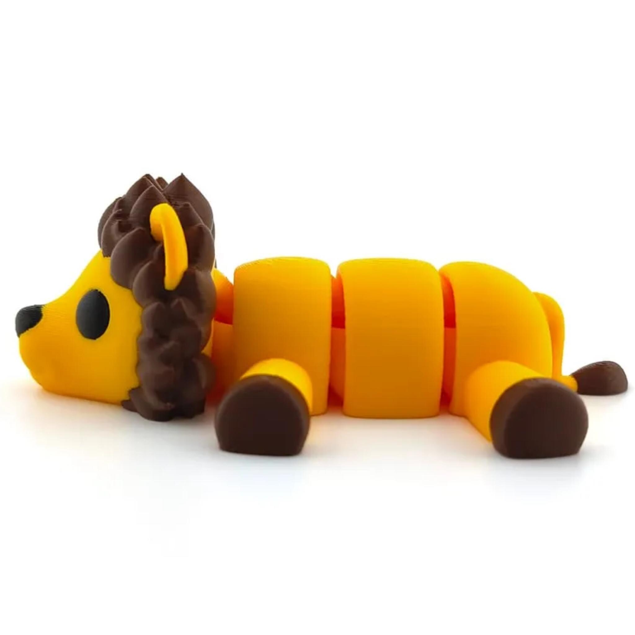 Flexi Lion – 3D Printed Articulated Lion Toy, Perfect Gift for Animal ...
