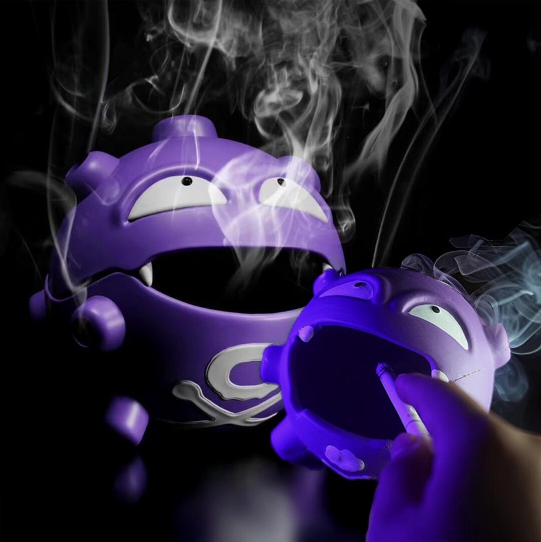 3D Printed Pokemon Inspired Koffing Resin Smoker Cigaratte Ashtray ...