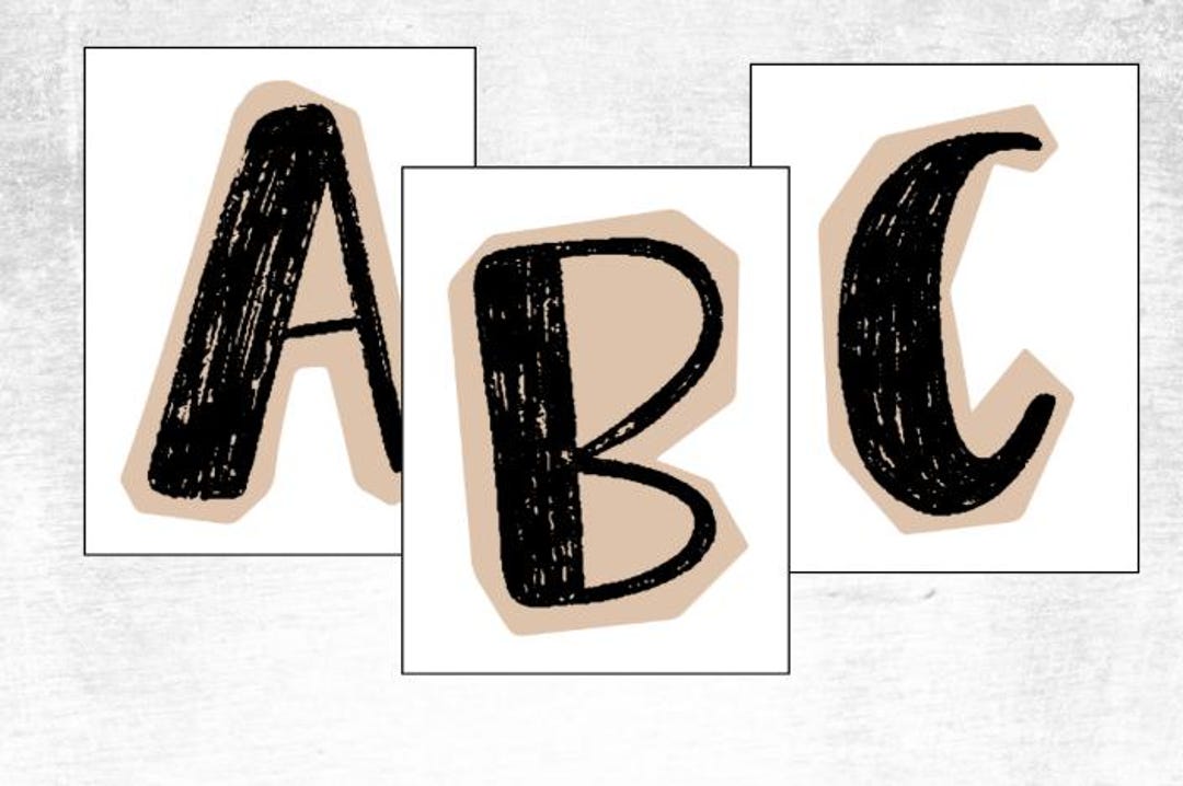 ABC Alphabet Letter Set - Etsy