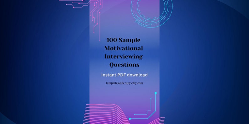 100 Sample Motivational Interviewing Questions - Etsy