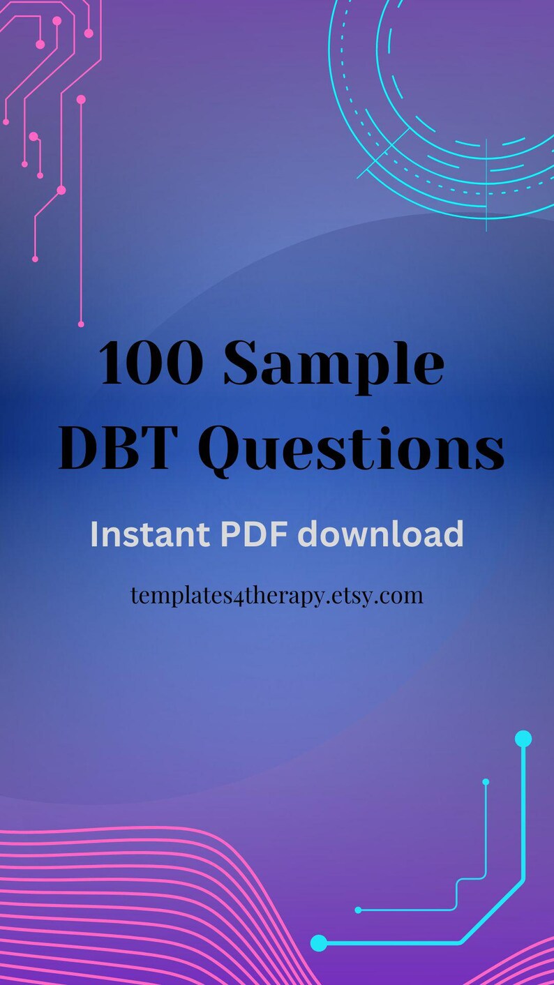 100 SAMPLE DBT QUESTIONS - Etsy