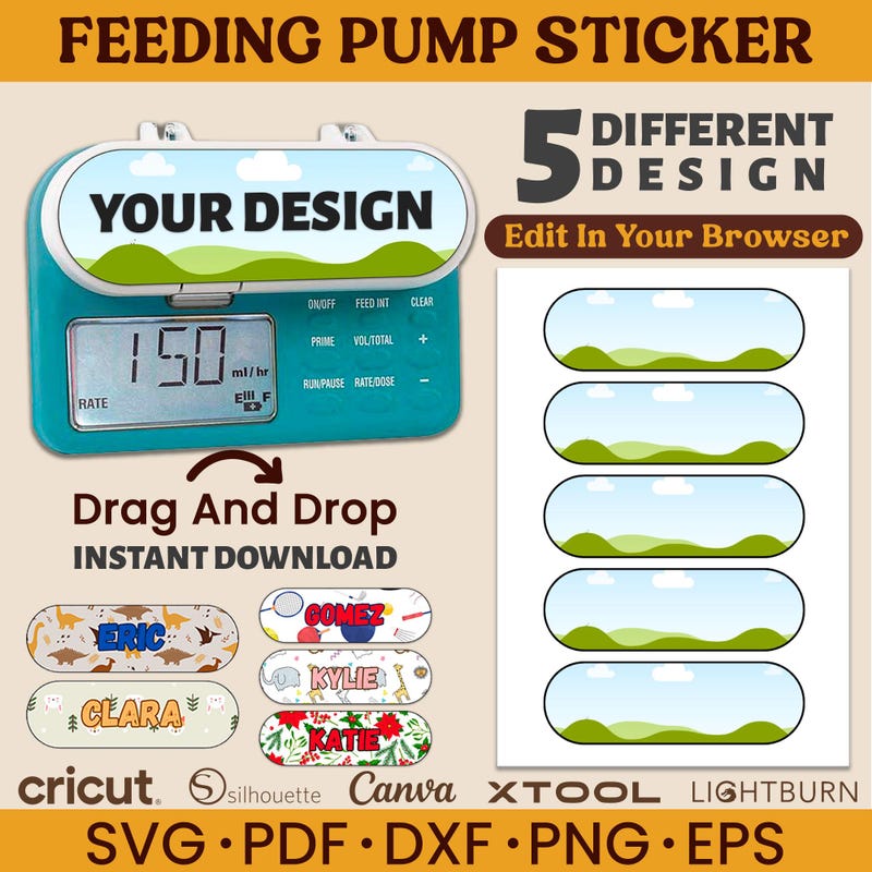 Feeding Pump Sticker - Etsy