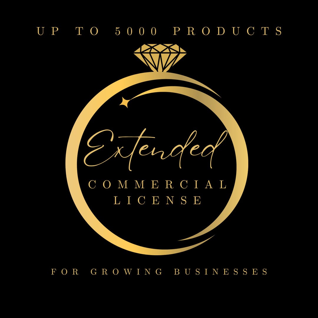 Extended Commercial License Usage Limit: up to 5000 Products, Perfect ...