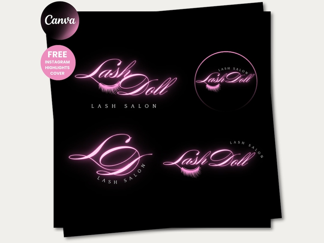 Lash Logo Designs Eyelash Logo Salon Lashes Nail Logo Design Lash ...