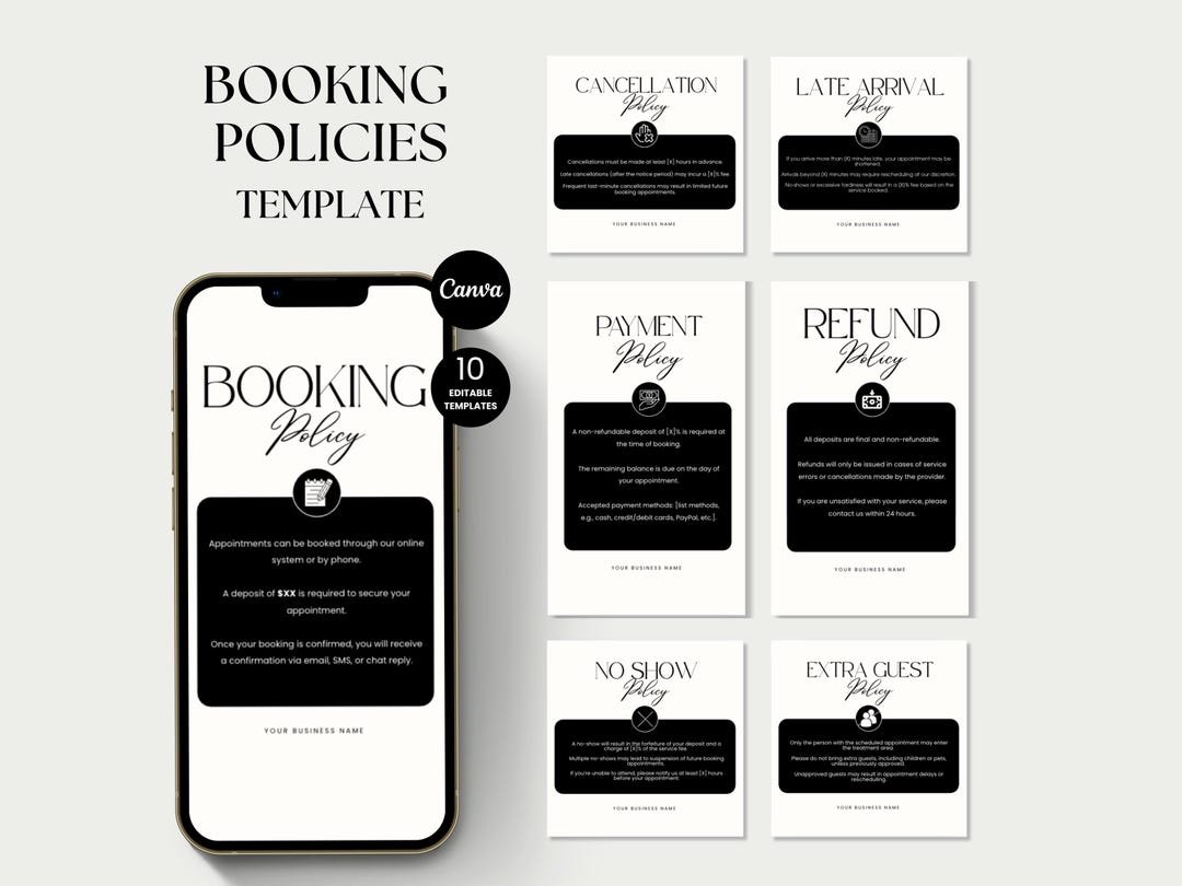 Policy Templates Booking Policies Templates Hair Booking Policy Nail ...