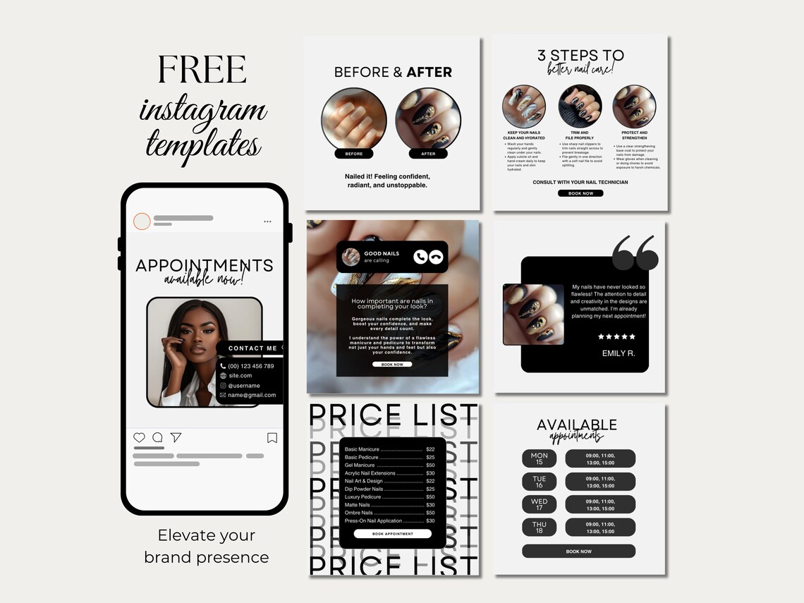 Nail Acuity Scheduling Template Nail Tech Acuity Site Nails Schedule ...
