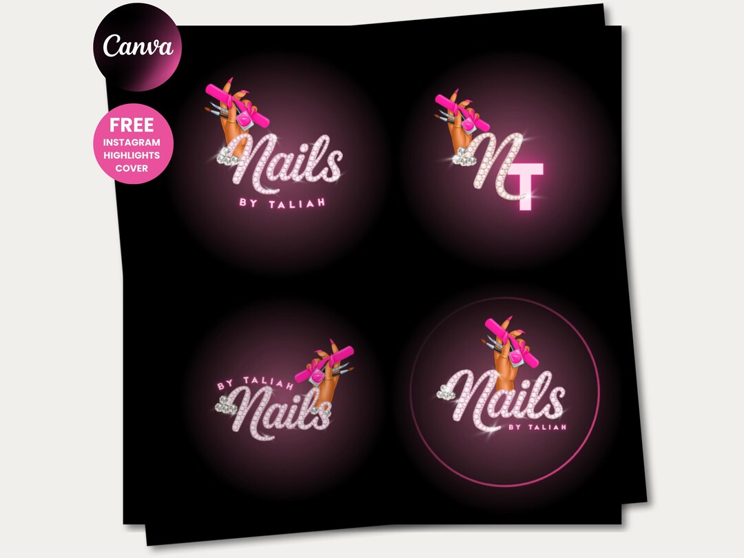 Nail Tech Logos Design Nails Business Logo Nail Salon Beauty Logo Nail ...