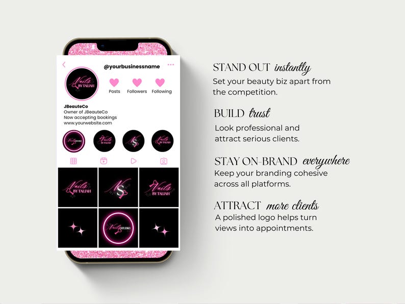Nails Tech Logo Nail Designs Beauty Nails Logo Salon Business Nail Logo ...