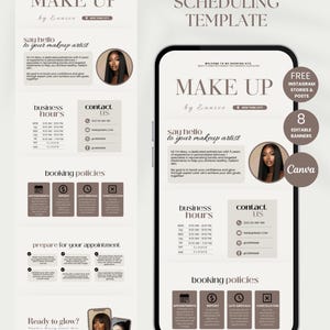 Acuity Makeup Scheduling Template Makeup Artist Booking Site Makeup ...