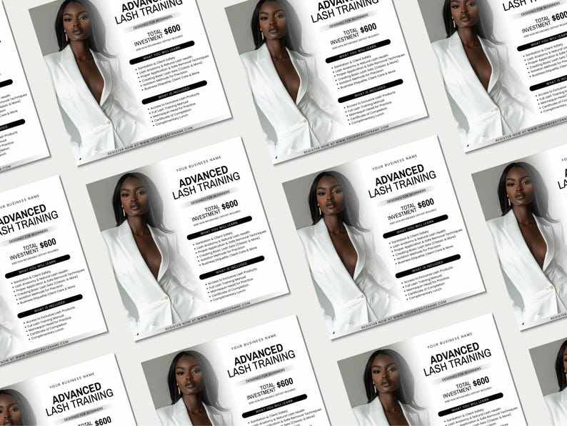 Lash Class Flyer Lash Training Flyer Masterclass Beauty Training Flyer ...