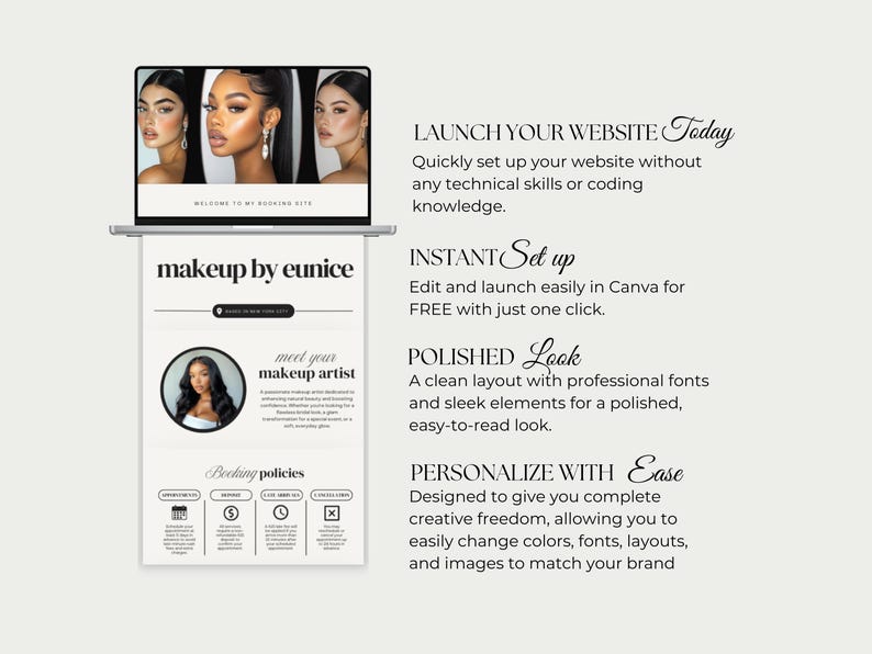 Makeup Acuity Scheduling Template Makeup Booking Site Makeup Schedule ...
