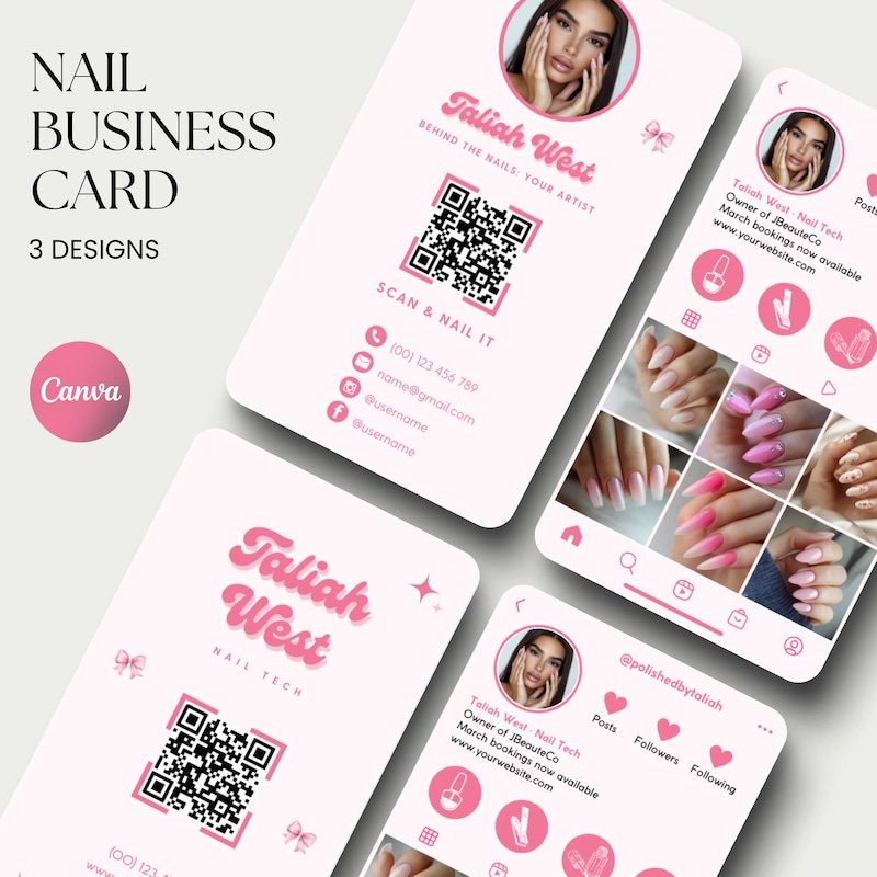 Client Nail Card - Etsy