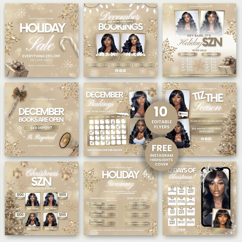 Christmas Booking Instagram Post - Etsy UK