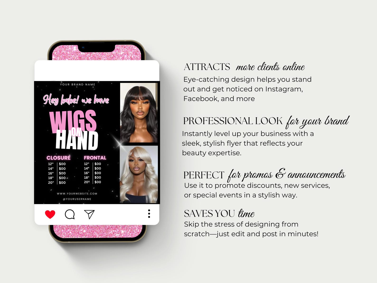 Wig Flyer Pricelist Hair on Hand Flyer Wig Install Books Wig Special ...