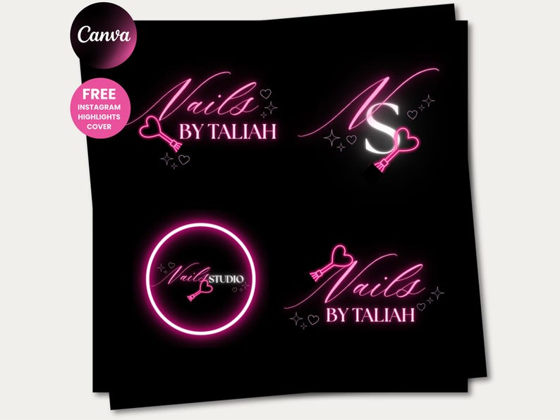 Nails Tech Logo Nail Designs Beauty Nails Logo Salon Business Nail Logo ...
