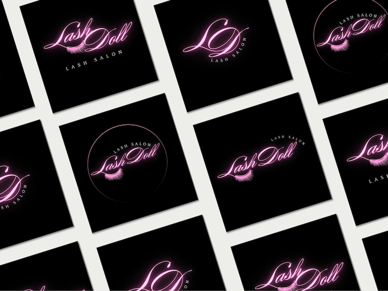 Lash Logo Designs Eyelash Logo Salon Lashes Nail Logo Design Lash ...