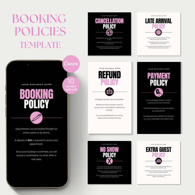 Cancellation List Template - Etsy