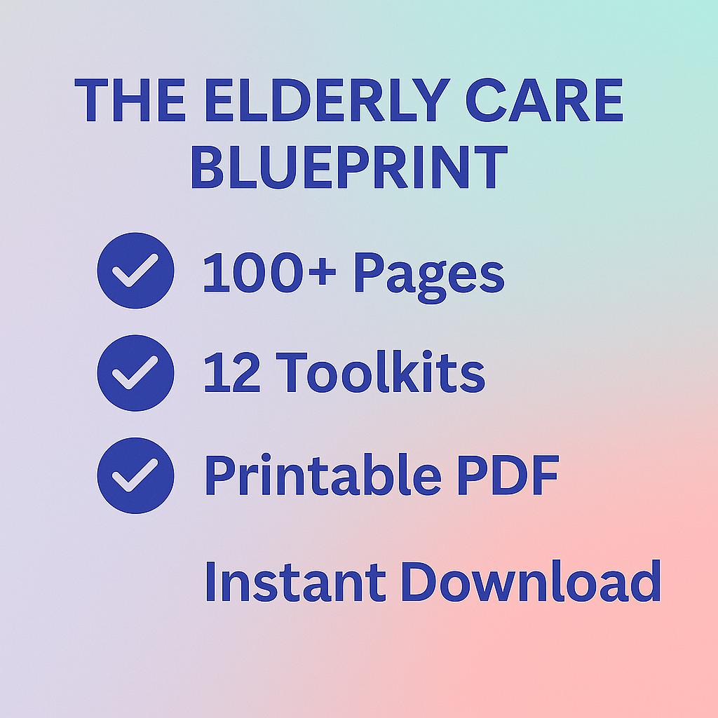 Elderly Care Toolkit PDF Bundle for Caregivers & Families With 12 ...