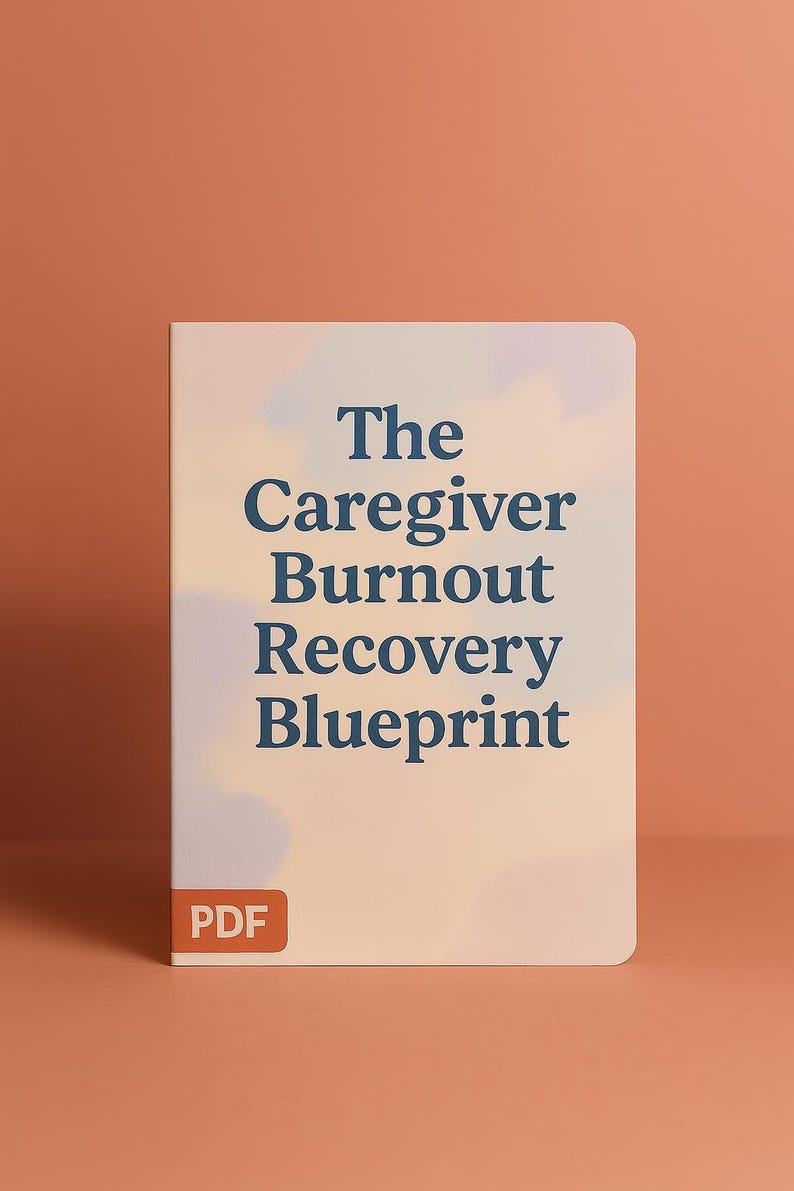 Caregiver Burnout Recovery Workbook PDF Emotional Support Mental Health ...
