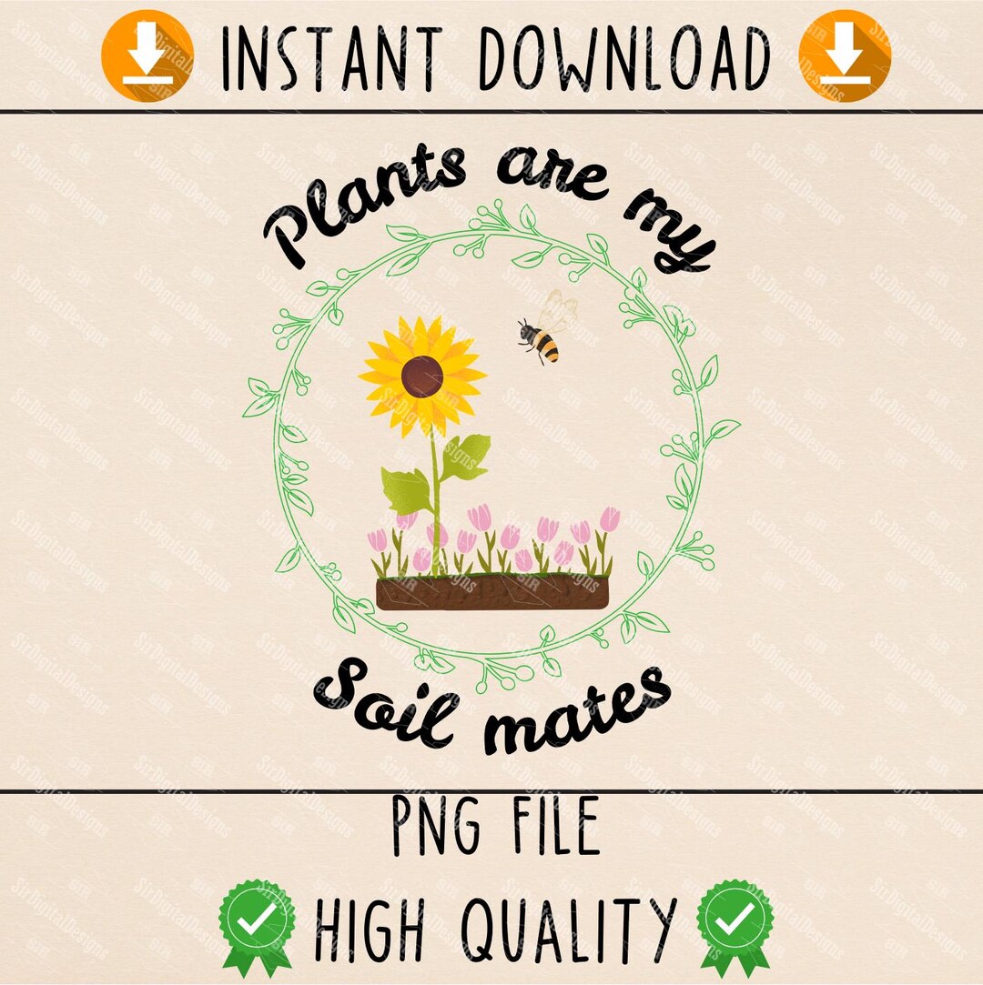 Plants Are My Soil Mates Gardener PNG, Gardening Plant Lady Pot Head ...