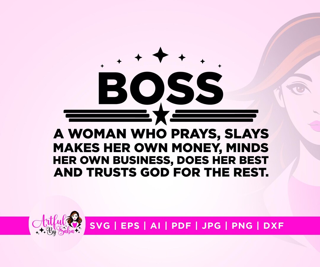 Boss Definition Svg, Prays Svg, God Svg, A Woman Svg, Cricut ...