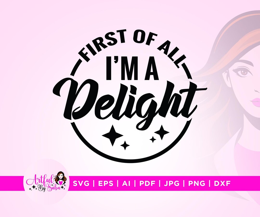 Trendy Delight Design Svg, A Delight Svg, Cricut, Instant Download ...