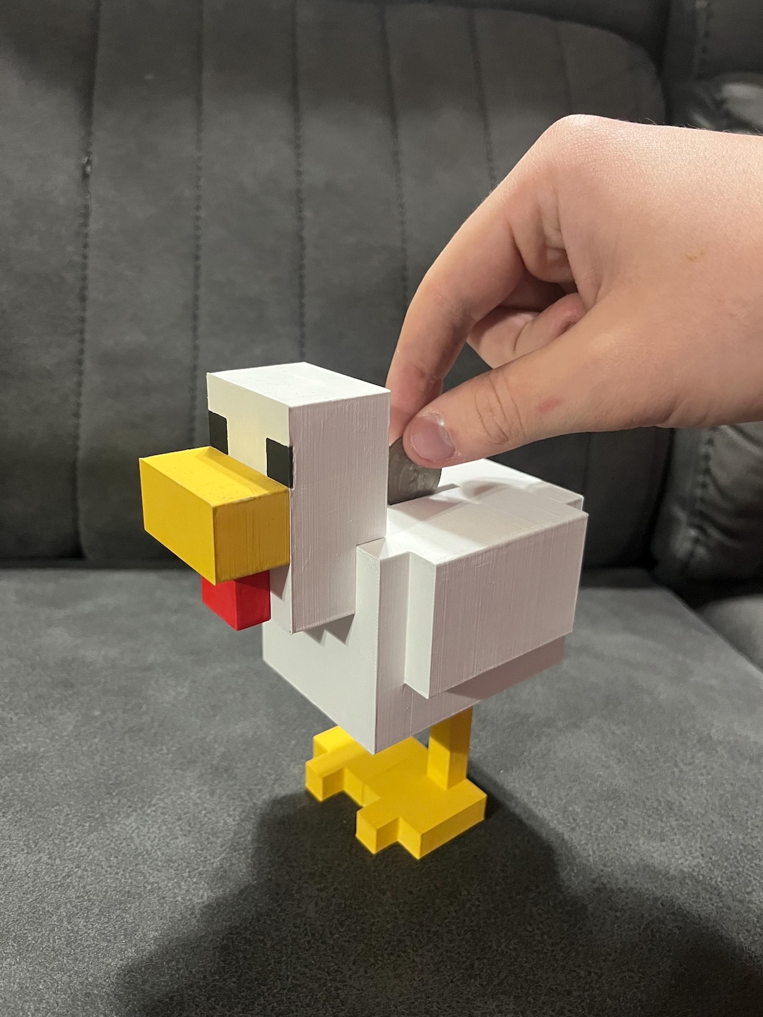 Minecraft Chicken Coin Bank - Etsy