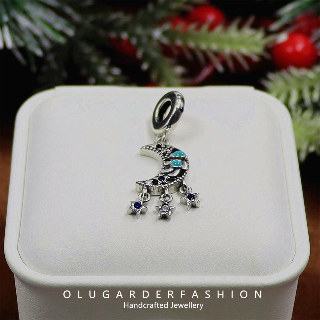 Pandora-style S925 Sterling Silver Space Exploration Pendant, Astronaut ...