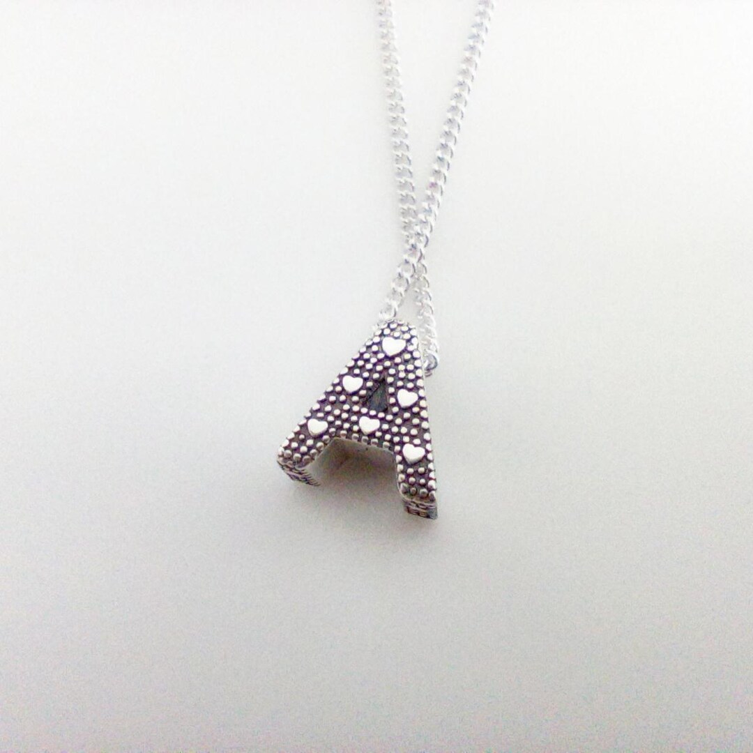 Pandora Letter A Initial Necklace Set S925 ALE - Etsy