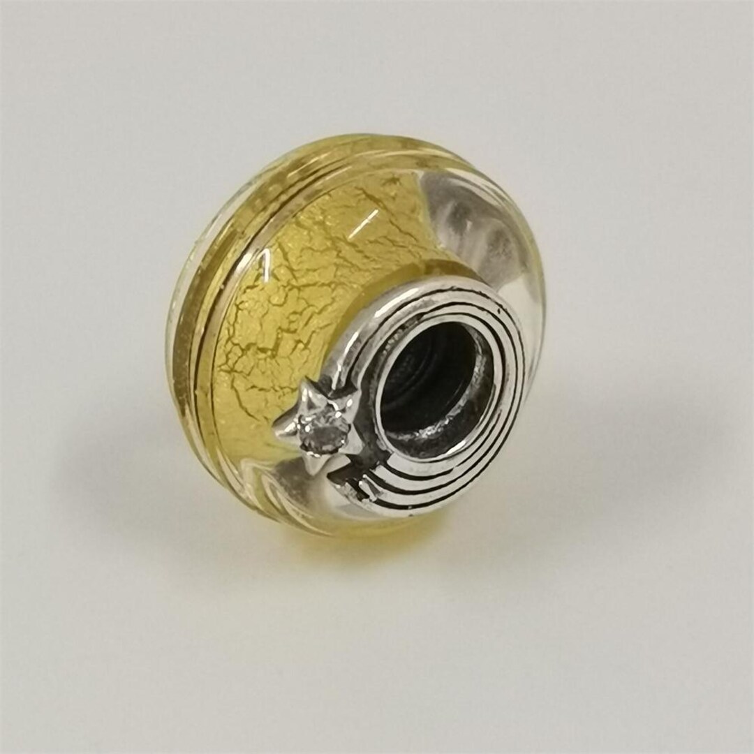 Pandora Shooting Star Grooved Murano Glass Charm - Etsy