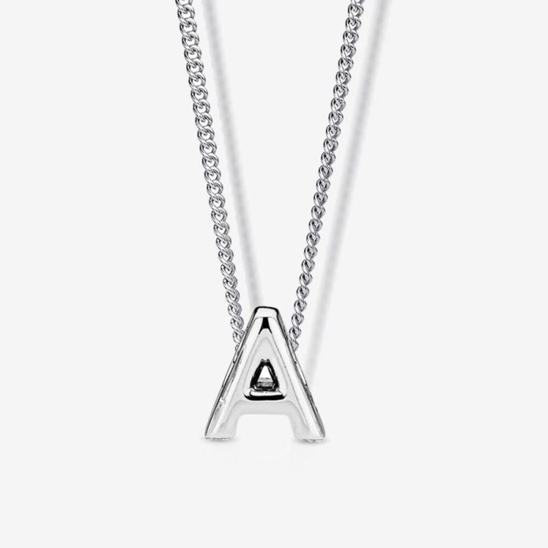 Pandora Letter A Initial Necklace Set S925 ALE - Etsy