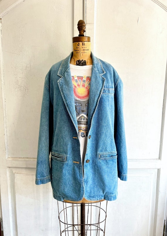 Vintage oversized denim jacket - Gem