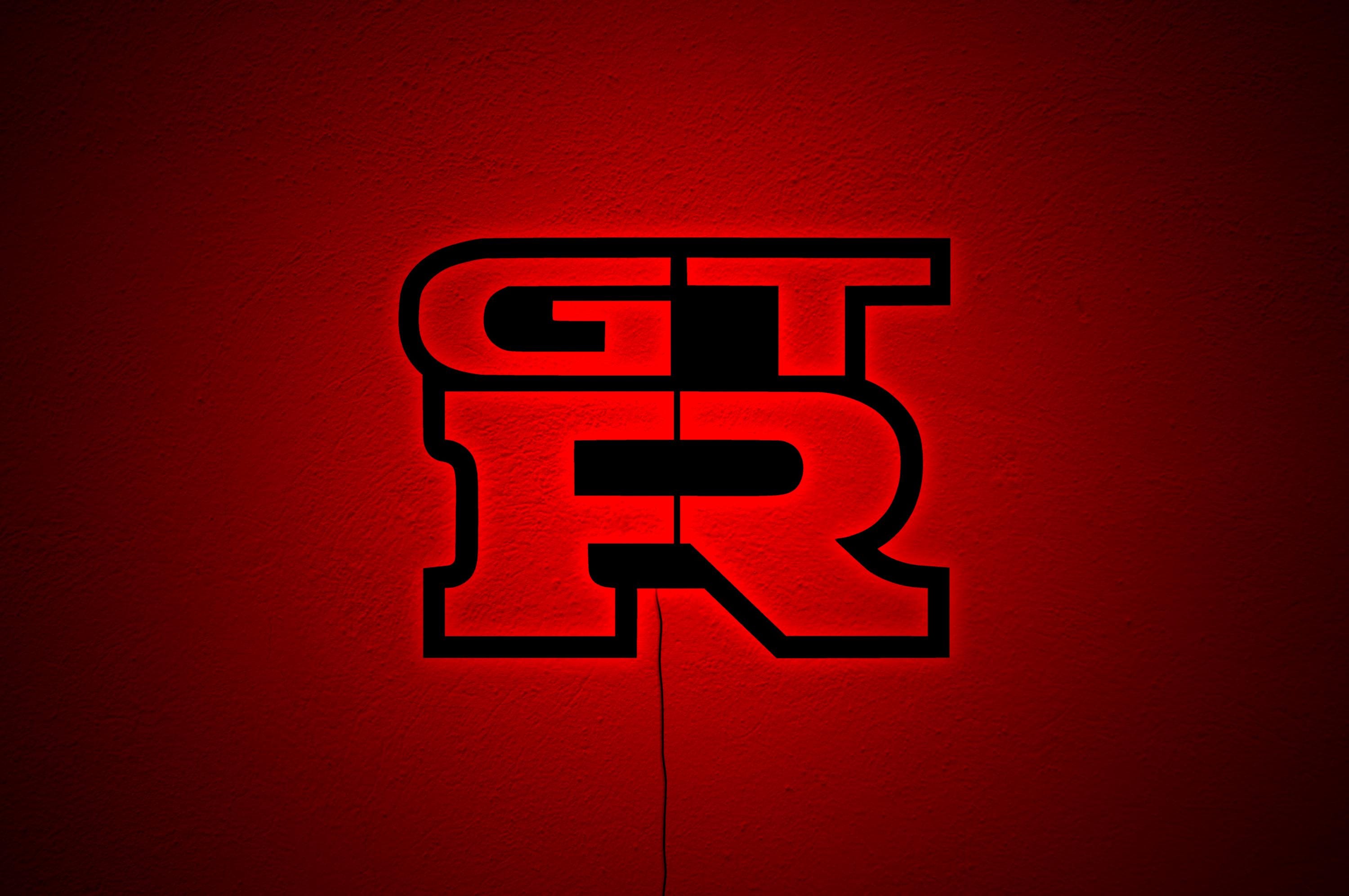 Nissan GT-R Wall Decor, GT-R Wood Wall Sign, RGB Gt-r Room Decor, Home ...