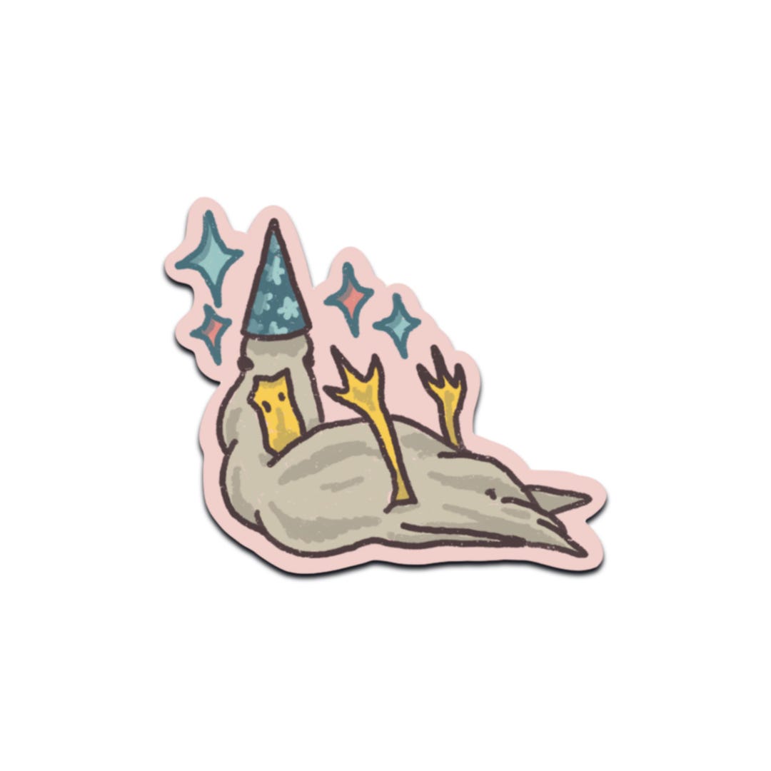 Wizard Duck Sticker Magical Matte Vinyl Decal. - Etsy