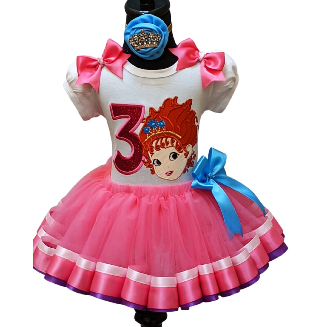 Fancy Nancy Personalized Birthday Pink-hot Pink & Purple Ribbon Tutu ...