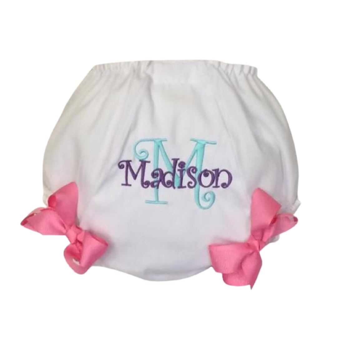 Hot Pink Aqua Purple Abby Colors Eyelet Diaper Cover Bloomers With ...