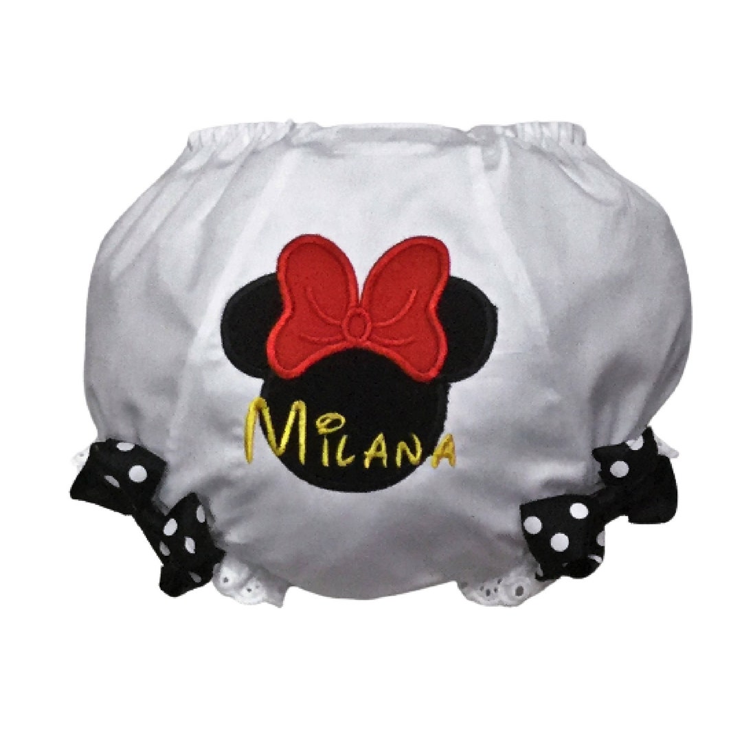 MINNIE MOUSE PERSONALIZED Diaper Cover Bloomers Minnie Bow Bloomers ...