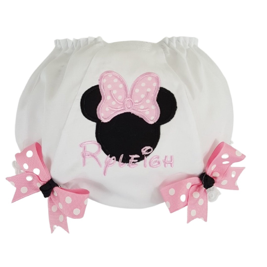 MINNIE MOUSE PERSONALIZED Diaper Cover Bloomers Minnie Bow Bloomers ...
