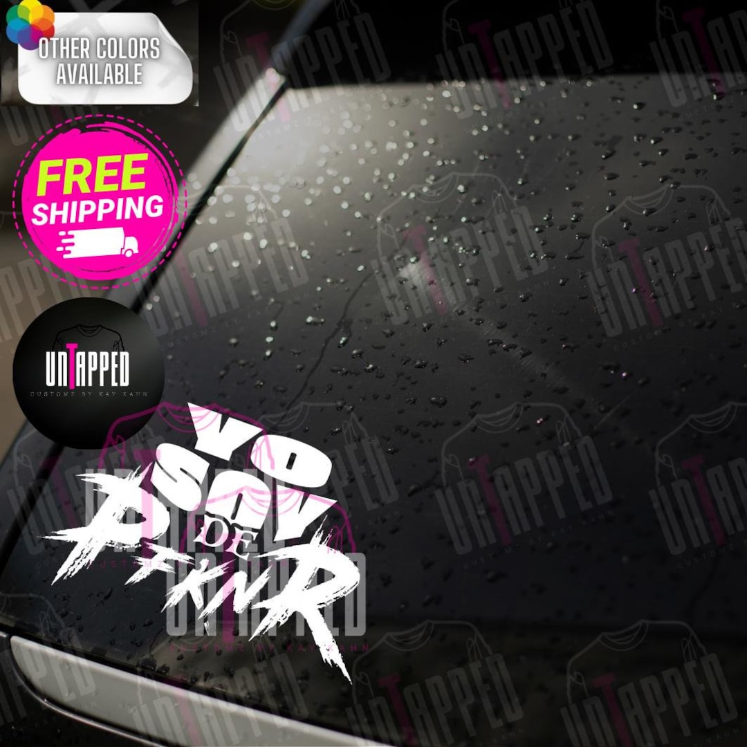 Yo Soy De Pfknr Car Decal - Personalized Puerto Rico Decal for Cars P ...