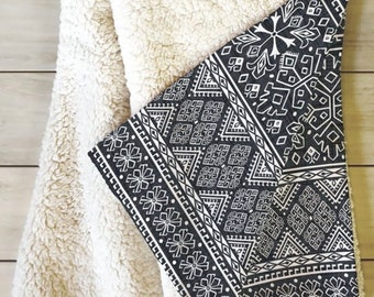 Geometric blanket | Etsy