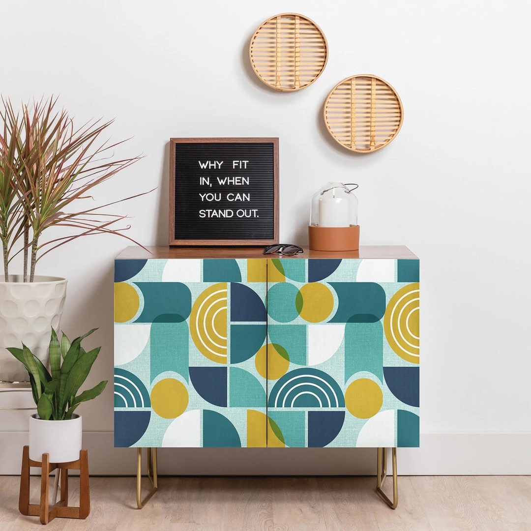 Mid Mod Cabinet / Wood Entertainment Center / Credenza / Retro Decor ...
