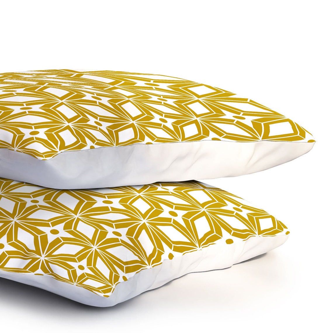 Mid Century Modern Pillow Shams / Standard Pillow Shams / | Etsy