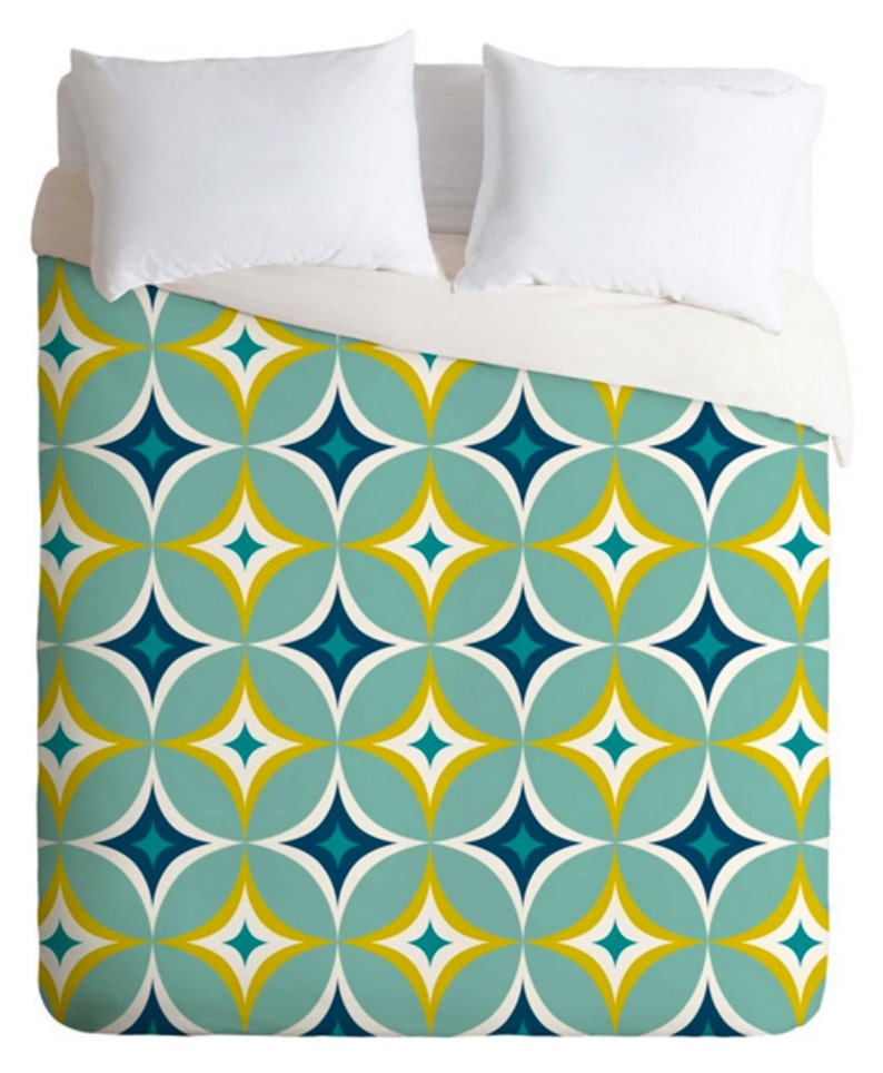 Mid Century Modern Duvet Cover / Retro Duvet Cover / Bedding - Etsy