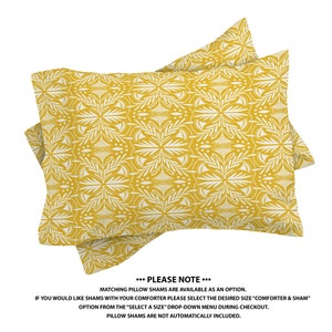 Boho Comforter / Yellow Comforter / Queen Comforter / King Comforter ...