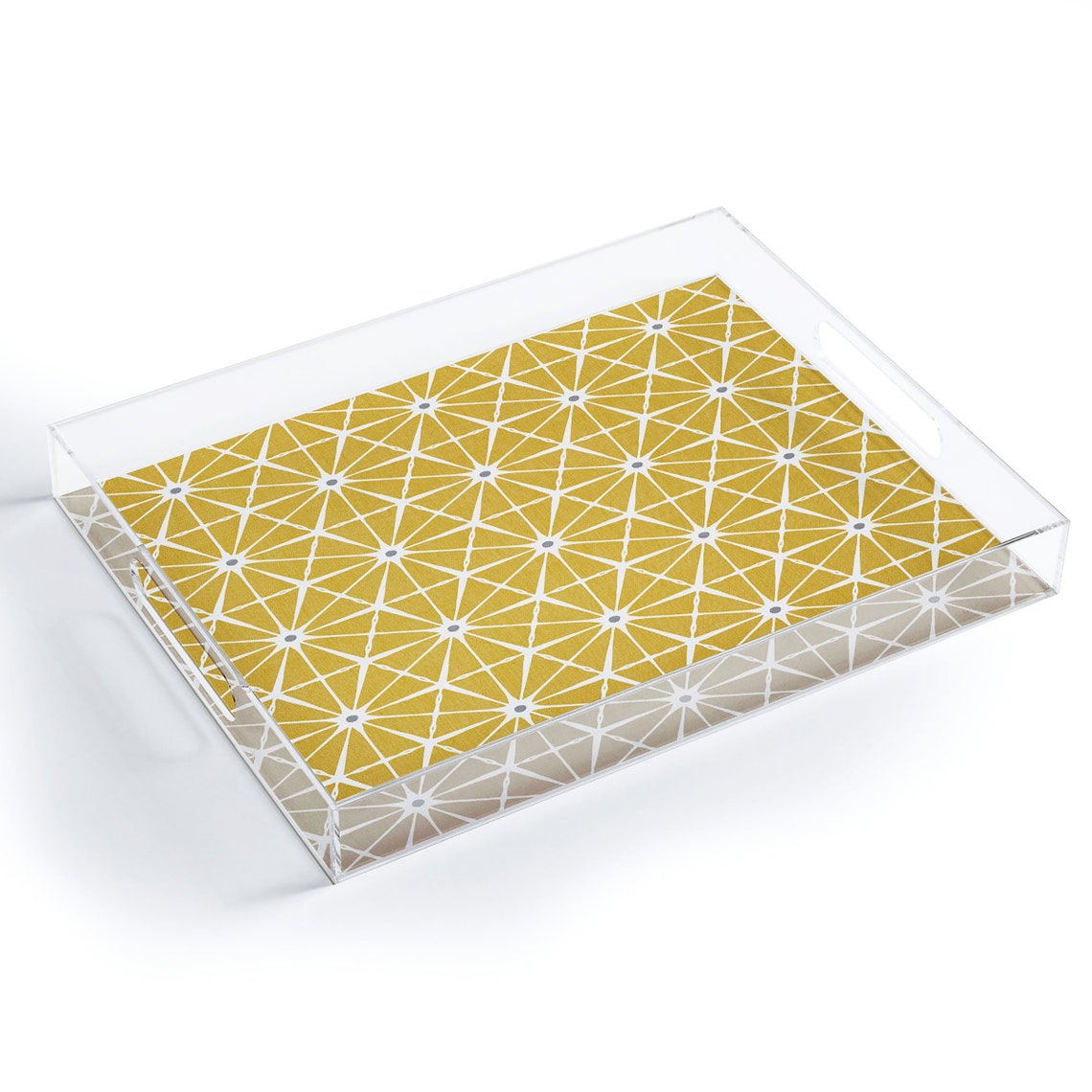 Acrylic Tray / Yellow Tray / Mid Century Modern Tray / Lucite - Etsy
