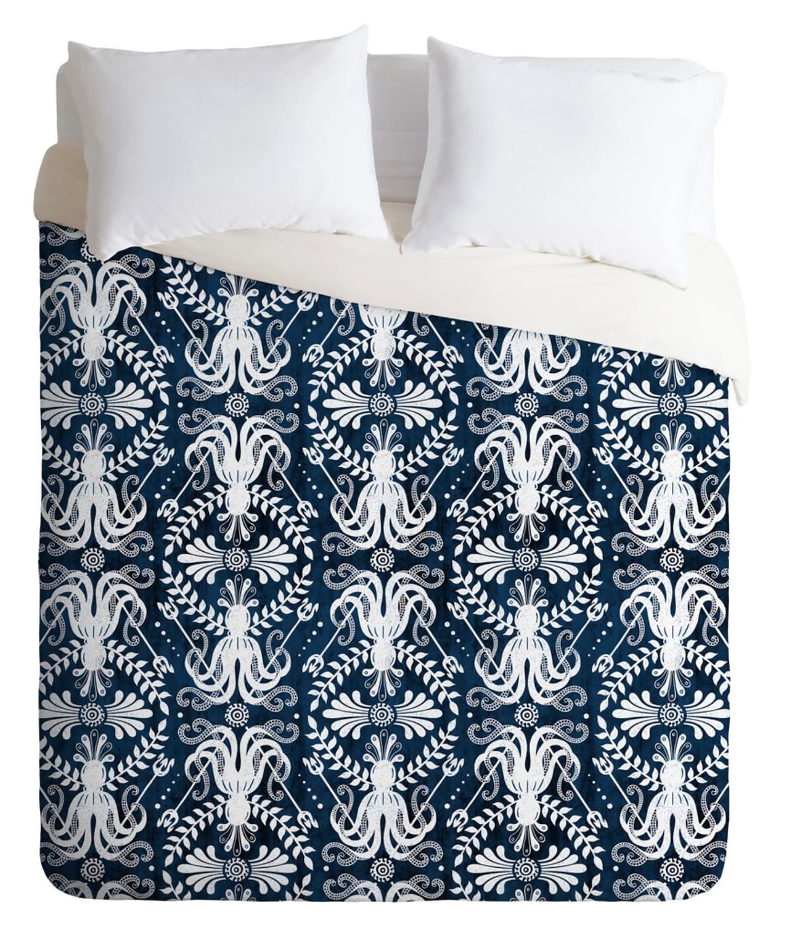 Nautical Duvet Cover / Navy Blue Duvet / Queen Duvet Cover / - Etsy
