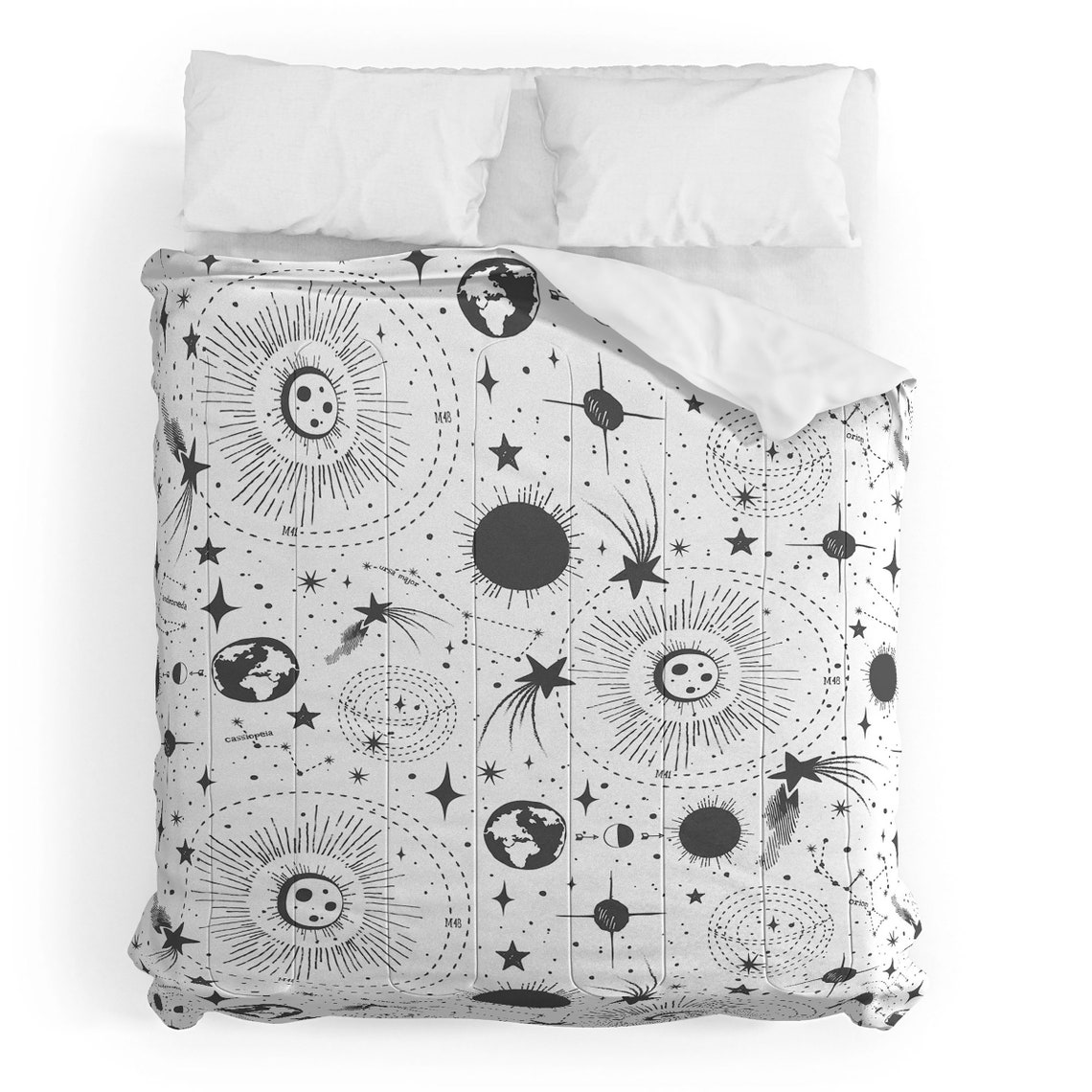 Outer Space Comforter / Celestial Decor / King Comforter / - Etsy
